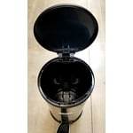 Mainstays 7.9 Gallon Trash Can, Plastic Round Step Kitchen Trash Can ...