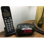 NELSONIC Digital AM/FM Alarm Clock Radio, Black with Red LED Display ...