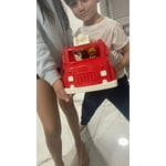 Battat School Bus Toy Vehicle with 2 Blocks and 5 Figurines Bus Play ...