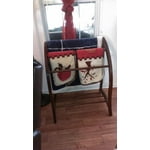 Winsome Wood Betsy 3-Rod Furniture Storage, Free-Standing Blanket Rack ...