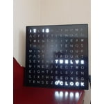 Sharper Image® LED Light-up Word Clock, 7.75", Electronic Desk Clock ...
