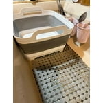 Emapoy Collapsible Dish Tub, 2.4 Gallon Foldable Dishwashing Pan with ...