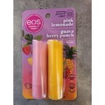 eos Sunset Sips Lip Balm Stick- Pink Lemonade & Guava Berry Punch, 0.14 ...