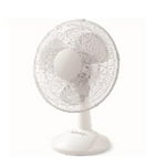 Mainstays 12" 3-Speed Oscillating Table Fan, FT30-8MBW, New, White ...