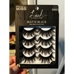 KISS Matte Black Faux Mink Lashes Multipack 4 Pairs Natural Curl Volume ...