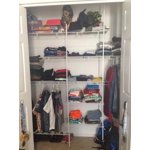 Closetmaid Shelving Organizer Kit, Easy Storage Solution with Wire Shoe ...
