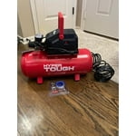 Hyper Tough 3 Gallon Oil Free Portable Air Compressor, 100PSI, Red ...