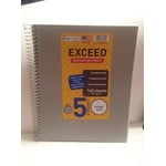 Exceed Spiral Notebook, College Ruled, 5 Subject, 160 Pages, 9" x 11 ...