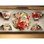 Eileen's Reserve Durable 7oz New Bone China Teacup and Saucer Gift set ...