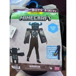 Boys Size Medium (8-10) Warden Deluxe Halloween Child Costume Minecraft ...