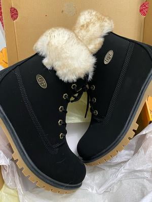 Customer reviews for Lugz Womens Rucker Hi Faux Fur Lace Up Casual