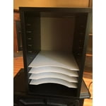 AdirOffice Wooden Adjustable Literature Organizer, 12 Compartment ...