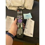 Onn+ Universal 6-Device Remote Black Compatible with TV, DVD, Soundbar ...