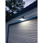 Hammond Steel 1 Light LED Compatible Dusk to Dawn Matte Black and White ...