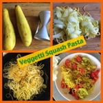 Veggetti Spiral Vegetable Slicer, Handheld Zucchini Pasta Maker, Dual ...