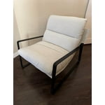 DHP Gatsby Upholstered Sling Accent Chair for Living Room, Camel Faux Leather - Walmart.com