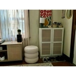 Mainstays Boucle Cloud Storage Ottoman, Cream - Walmart.com