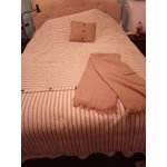 Mainstays 5-Piece Tan Striped Comforter Set, King - Walmart.com