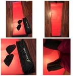 ProsourceFit Slide Board Mat 6-ft with Booties & Carrying Bag for ...