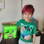 Minecraft Green Creeper Gaming Mini Fridge Cooler 9 Can, 6.7L, 1 Door ...