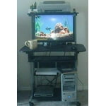 Mobile Computer Tower with Shelf, Multiple Finishes - Walmart.com