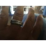 Metal Masters Men's 2.4Ct Blue Sapphire Titanium Wedding Band, Engagement Ring with Cubic ...