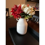 Mainstays Ivory Ceramic Vase - Handcrafted Modern Home Decor - Walmart.com