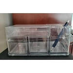 The Home Edit 4 Piece Office Desktop Edit, Clear Plastic Storage System ...