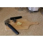 Kitchenaid Stainless Steel 0.58 lb Garlic Press with Black Rubber ...