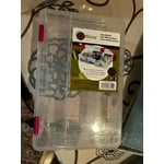 Creative Options Deep Utility Nine Compartment Storage Box, Clear ...