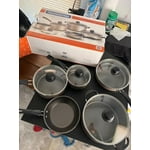 Tramontina 9-Piece Non-Stick Kitchen Cookware Set, Pots with Lids ...