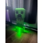 Minecraft Creeper Mini Fridge 8L - Gaming Cooler with 2 Doors, Ambient ...