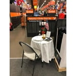 Mainstays 24 inch Round Folding Bistro Table, White - Walmart.com