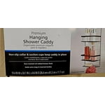 Mainstays Premium Hanging Shower Caddy with 2 Shelves and Soap Tray ...