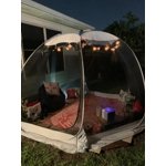 Leedor 10'x10' Pop Up Gazebo, Outside Mosquito Mesh Tent, UV Protection ...