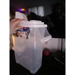 Buddeez 16 QT. Bird Seed Storage Dispenser, Plastic Container with Lid ...