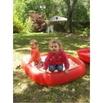 Step2 Crabbie Sandbox for Children's Outdoor Play, Red Plastic with ...