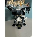 LEGO Batman Mech Armor Suit Super Hero Toy with Minifigure, Batarang ...