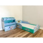 Bluey Sleep and Play Toddler Bed with Built-In Guardrails by Delta ...