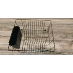 Mainstays Large Wire Dish Rack Black/Chrome - 17.5" x 13.7" x 5.5 ...
