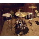 GP Percussion 3-Piece Complete Junior Drum Set, Black - Walmart.com