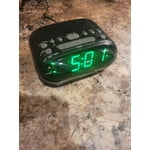 Sharp AM/FM Clock Radio with Dual Alarms, LED Green Display, Electric ...