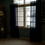 Bridie Grommet Sheer Window Curtain Panels Gray 52x84 Set - Walmart.com