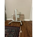 Mxtark Adjustable Mobile Desk, Pneumatic Height, Overbed Laptop Table ...