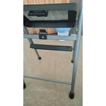 Hyper Tough Foldable Two-Step Steel Step Stool Gray Black Large ...