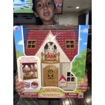 Calico Critters Red Roof Cozy Cottage, Miniature Village Dollhouse with ...