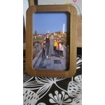 Mainstays 6x8 Inch Wood Picture Frame with White Mat and Rounded ...