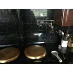 Contemporary Wall-Mount Pot Filler in Matte Black 1165LF-BL - Walmart.com