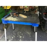 HART Portable Heavy Duty Plastic Workbench with Parts Organizer ...