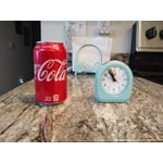 SHARP Quartz Analog Alarm Clock, Black, Battery Operated, Compact ...